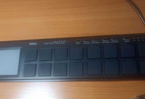 Миди контроллер Korg nanopad 2-BK