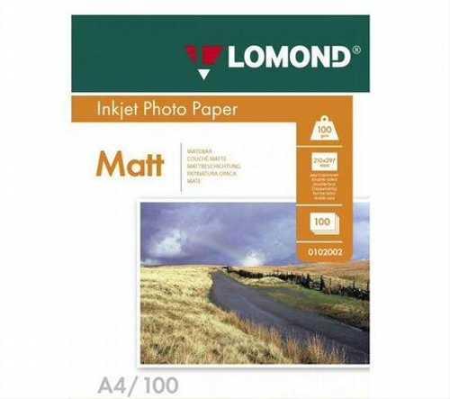 Фотобумага Lomond A4, 100гр, 100л белый #199617