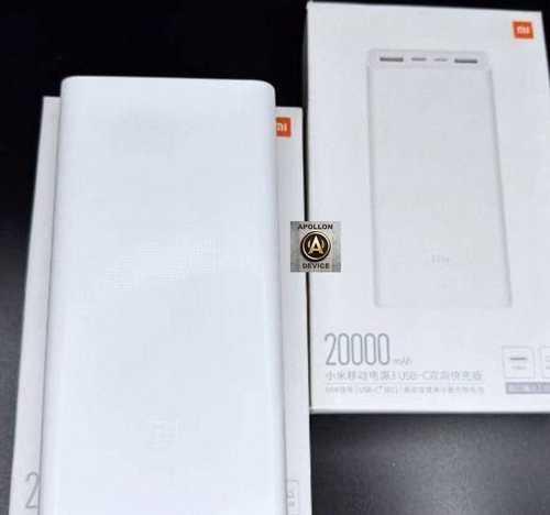 Повербанк Xiaomi 20000 mAh (стиль и функционал)