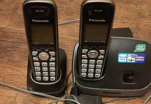 Стационарный телефон Panasonic c 2мя трубками