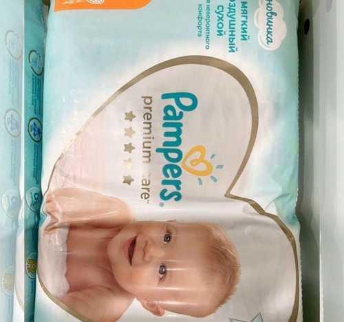 Подгузники pampers premium care 3