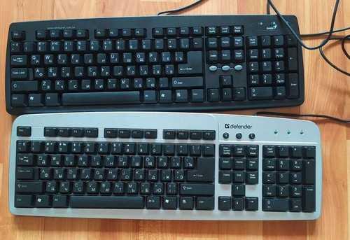 Клавиатуры PS/2 Серебристые/Черные в ассортименте