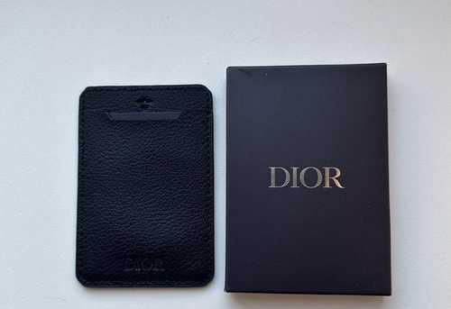 Dior визитница картхолдер темно синий