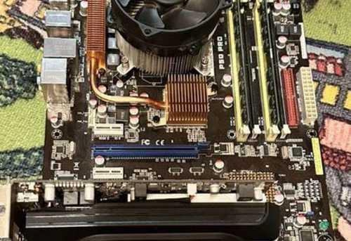 Материнская плата Asus P5Q Pro, E8400, Radeon 7700