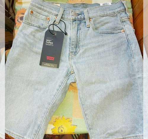 Джинсовые шорты levis 502, 26 и 27, оригинал