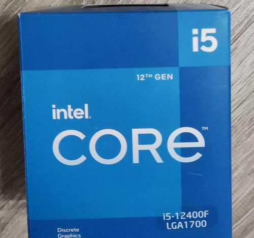 Intel core i5 12400f box