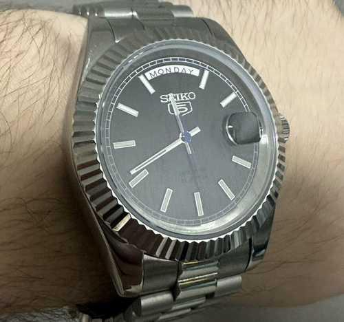 Наручные часы seiko mod daydate хомаж rolex