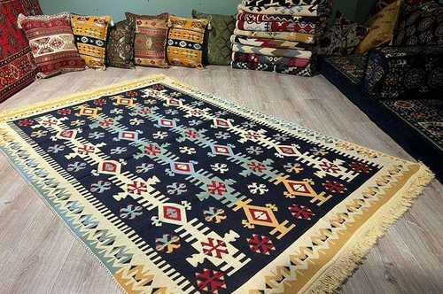 Тканный турецкий двусторонние хб эко ковёр килим