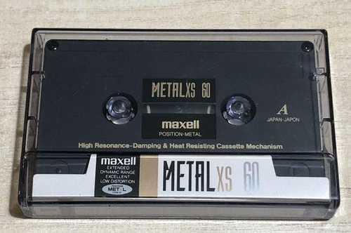 Аудиокассета Maxell Metal XS 60 Япония 1992 год