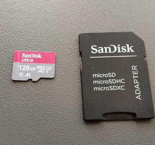 Карта памяти microsd 128 гб SanDisk