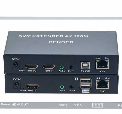 4K 120M KVM hdmi USB Extender-удлинитель по витой