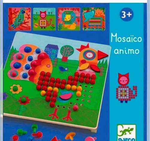 Djeco Educational games Мозаика Животные, 230 эл