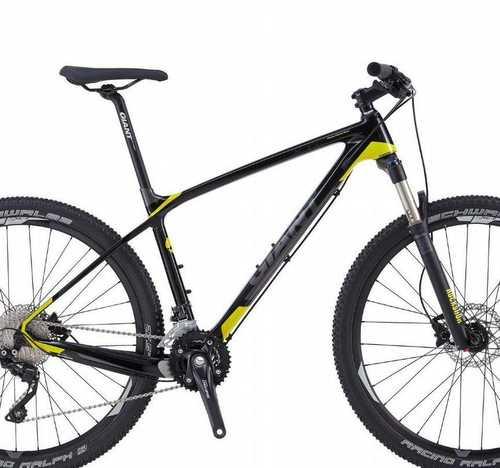 Карбоновый Giant XTC 27.5, М, Suntour Axon/XT