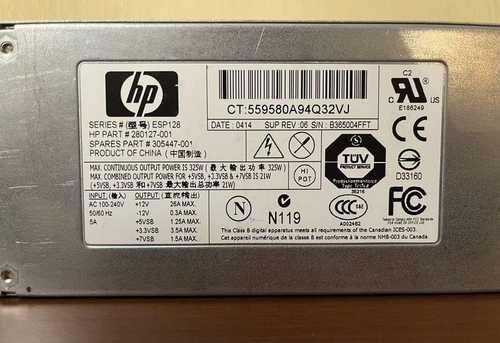 Блок Питания HP-280127-001 325W