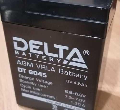 Аккумулятор Delta AGM DT6045 6v 4,5ah