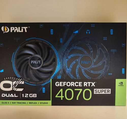 Новая видеокарта Palit RTX 4070 Super Dual OC