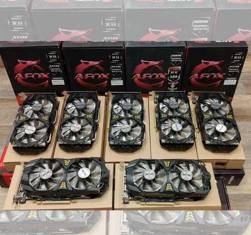 20шт Видеокарты RX 580 8гб afox