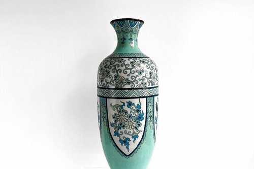 Антикварная ваза, Япония, клуазоне, 1868-1912 гг