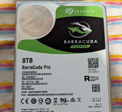 Жёсткий диск Seagate 8tb не рабочий донор
