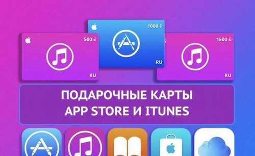 Подарочная Карта Apple ID App Store iTunes iCloud