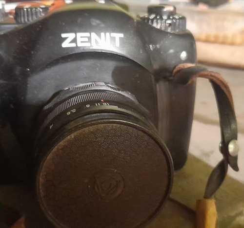 Зеркальный плёночный фотоаппарат Zenit 312m+Мир 1В