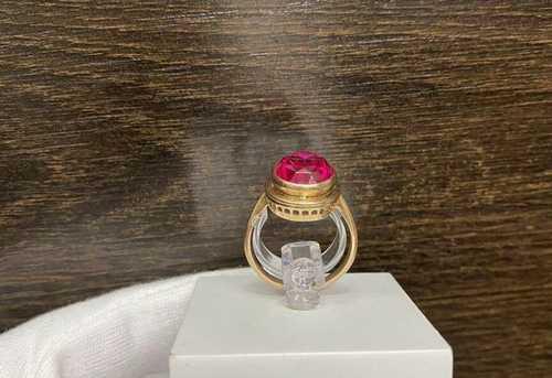 Золотое кольцо СССР с рубином (корунд) 583 пробы