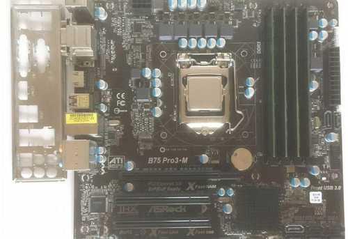 ASRock B75 Pro3-M + i5-3570 + DDR3 16Gb 1600Mhz