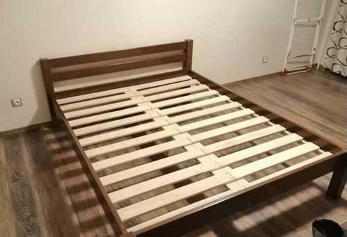 Кровать двуспальная венге