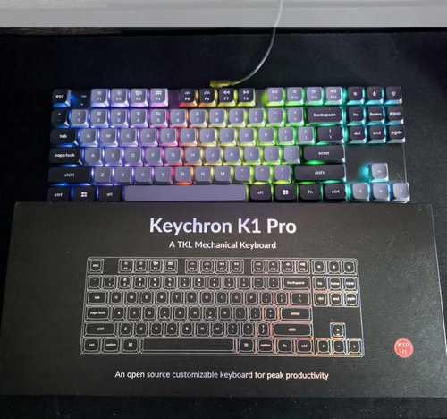 Клавиатура Keychron K1 Pro Brown/Red Switches