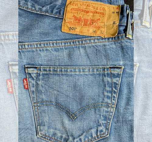 Джинсы Levi's 501 W32L32 оригинал винтаж