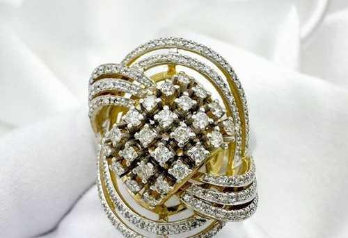 Золотое кольцо с бриллиантами 585 проба 8.86 г