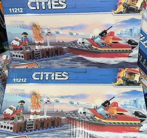 Лего Сити пожар в порту 109 деталей Lego City