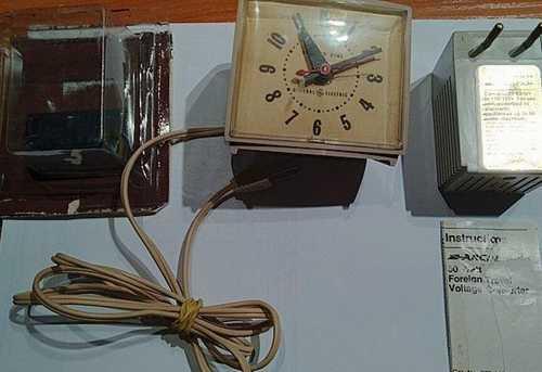 Винтажные сетевые электрические часы GE 7268KA USA