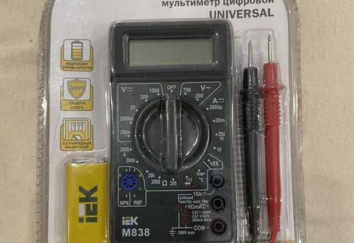Мультиметр цифровой universal m838 iek tmd-2s-838