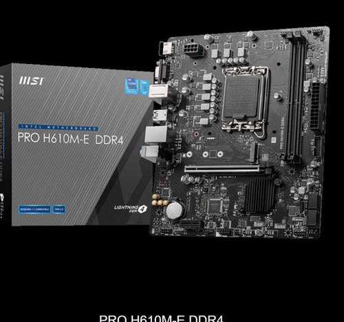 MSI PRO H610M-E DDR4