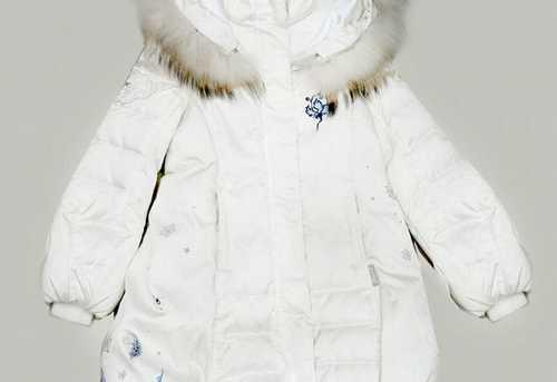 Пальто зимнее белое на девочку Nеls 14281109 Fanny