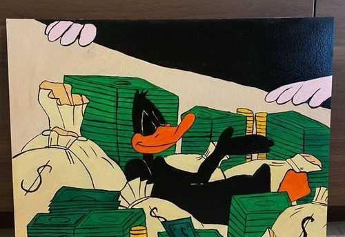 Картина маслом «Даффи Дак, деньги»