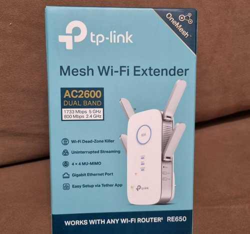 Репитер (усилитель) wi-fi сигнала TP-link RE650