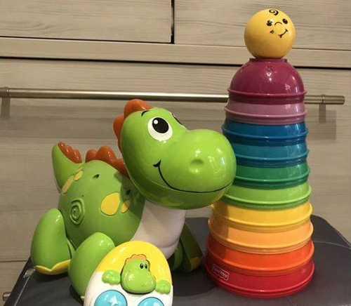 Динозавр и пирамида fisher price