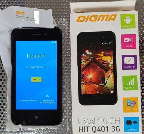 DIGMA HIT Q401 3G, 8 ГБ