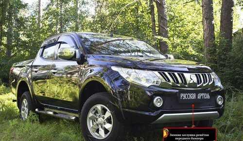 Зимняя заглушка решетки Mitsubishi L200 2015-2018