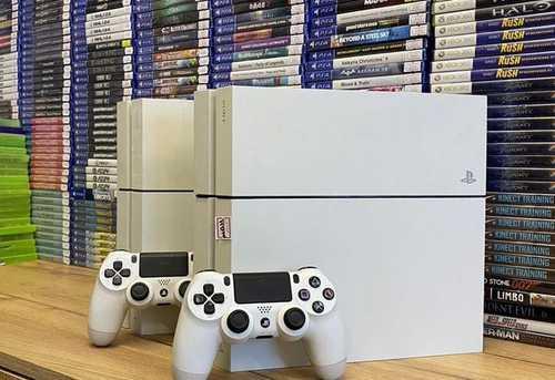 PS4 Fat 500gb White + 100 игр