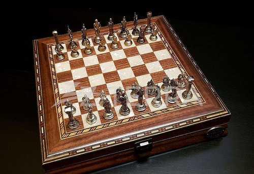 Шахматы Helena Wood Art, "Илиада мини" орех, 25 см