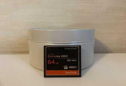 SanDisk CompactFlash 64GB Extreme Pro 160 Mb/s sdc
