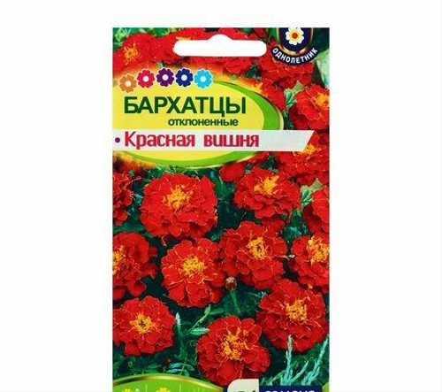 Семена цветов Бархатцы "Красная Вишня", О, 0,2 г