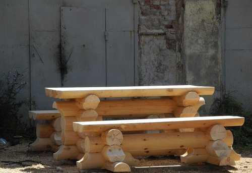 Сруб Дачной мебели из оцилиндрованного бревна