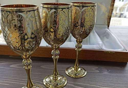 Коллекционный набор для шампанского с росписью