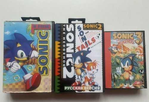 Sonic the hedgehog 1,2,3 Sega