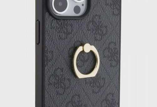 Чехол Guess для iPhone 15 Pro Max 4G + Ring Hard