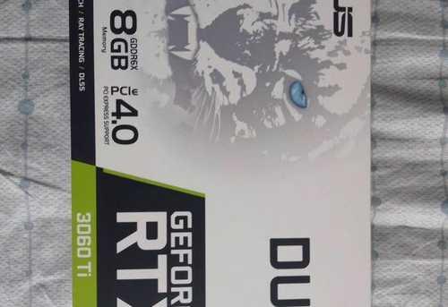 Видеокарта asus GeForce RTX 3060 Ti Dual White OC